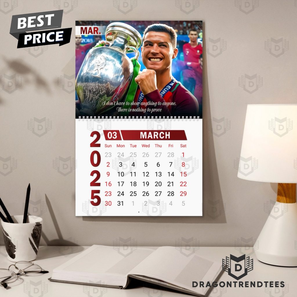 Cristiano Ronaldo Legend 2025 Calendar - Dragontrendtees Store