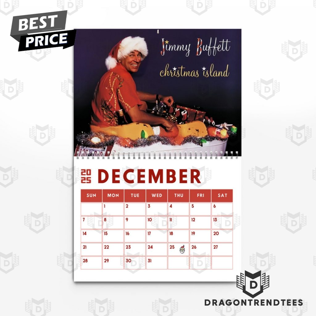 Jimmy Buffett New Year 2025 Calendar - Dragontrendtees Store