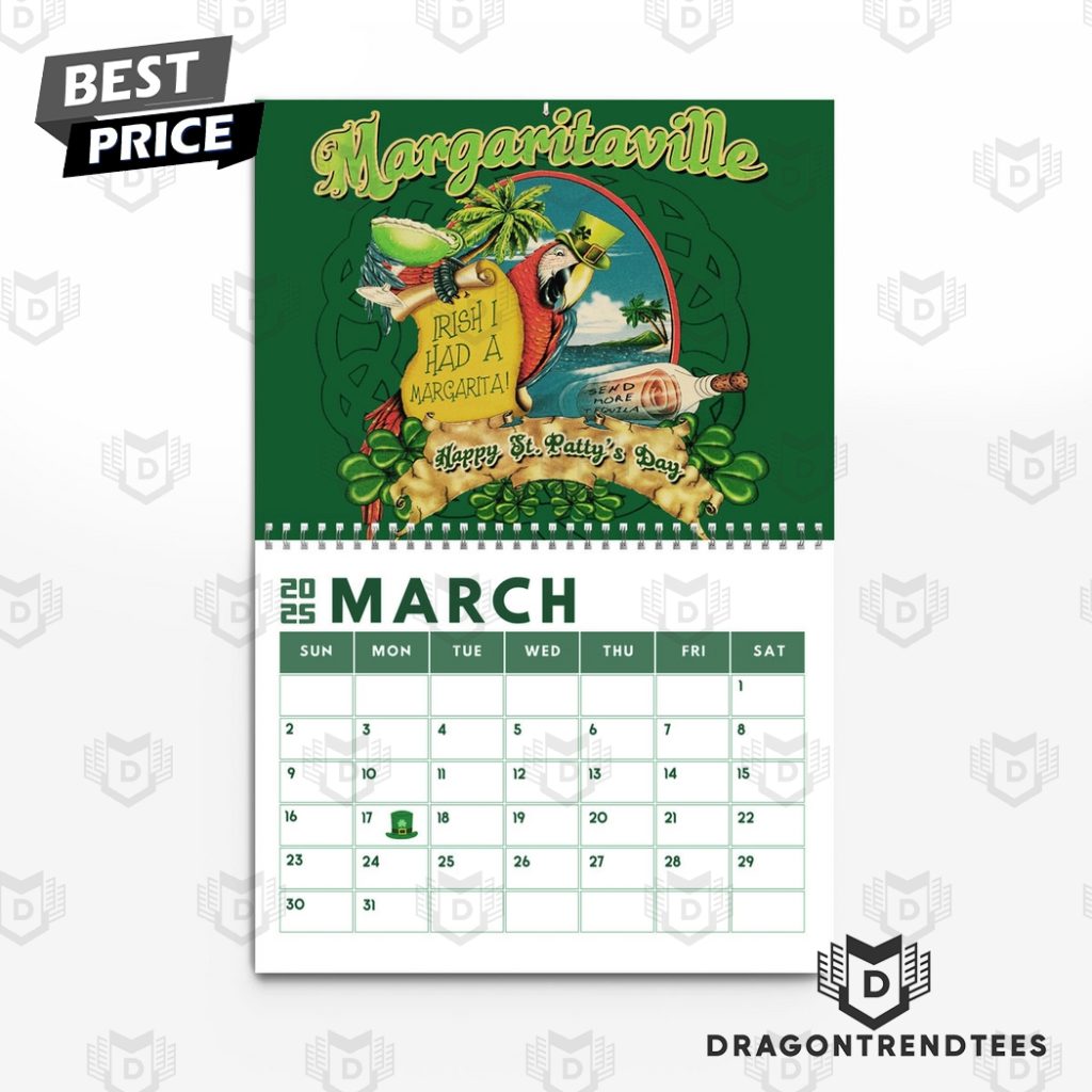 Jimmy Buffett New Year 2025 Calendar - Dragontrendtees Store