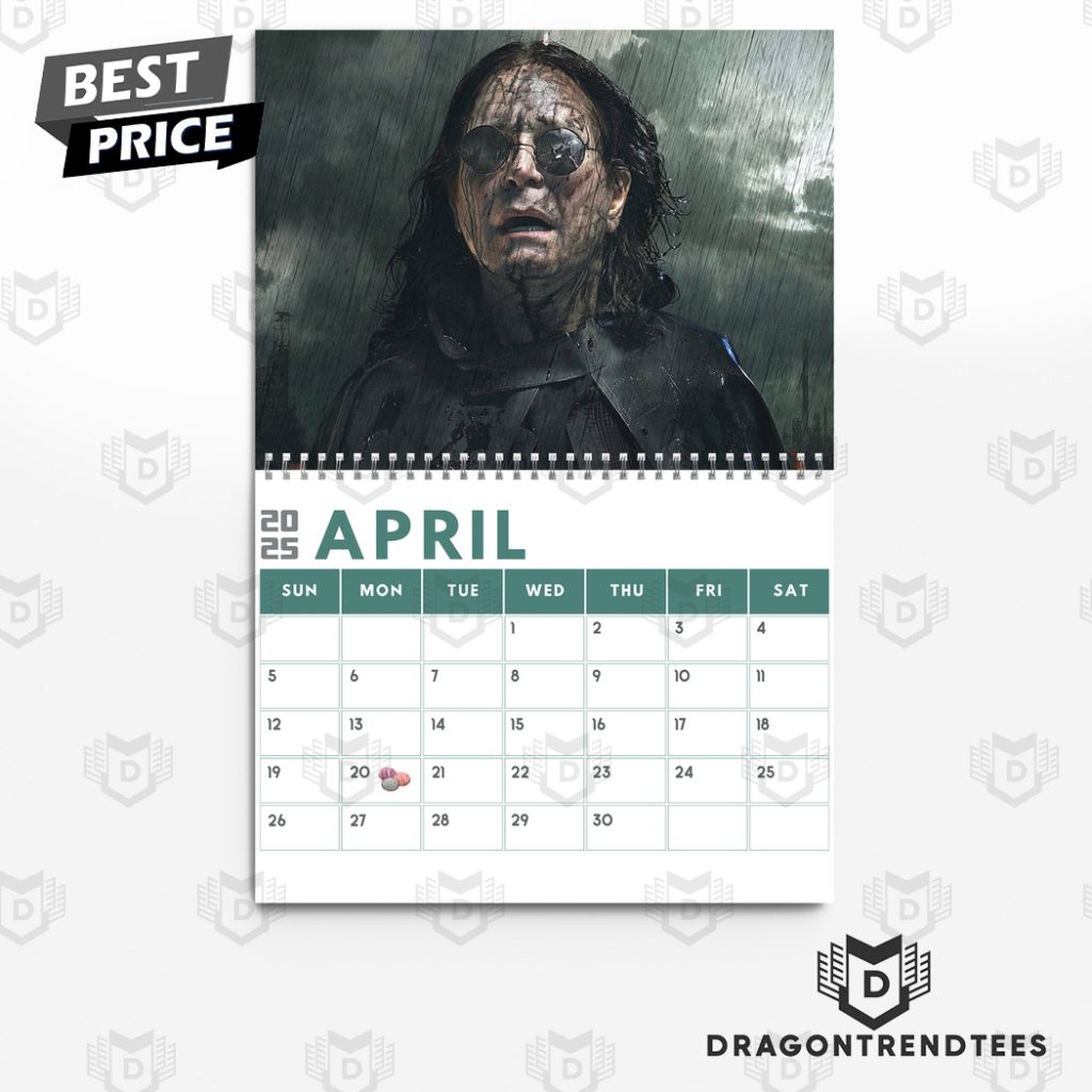 Ozzy Osbourne New Year 2025 Calendar - Dragontrendtees Store
