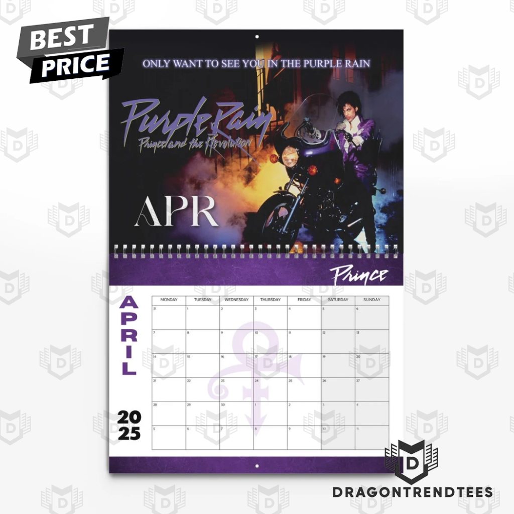 Prince New Year 2025 Calendar - Dragontrendtees Store