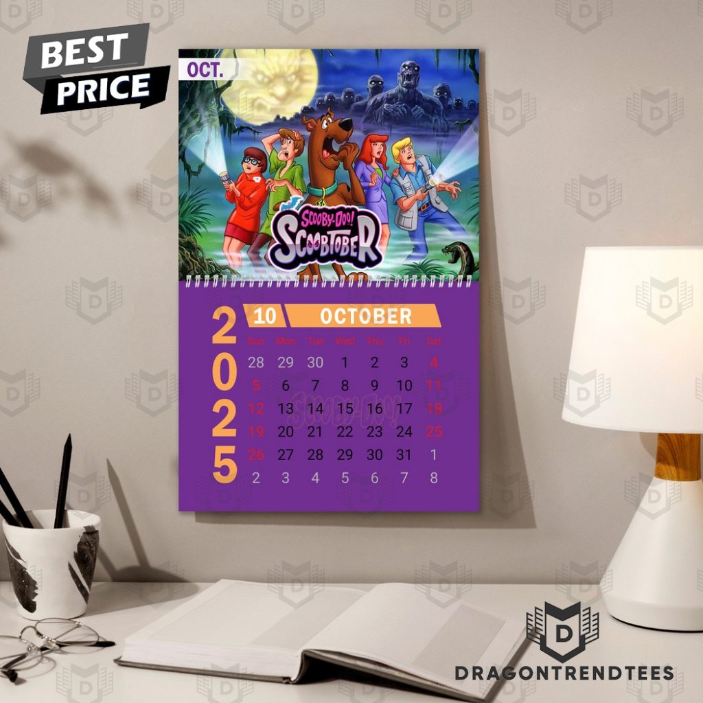 Scooby-Doo Happy New Year 2025 Calendar - Dragontrendtees Store