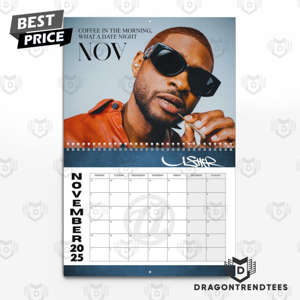 Usher 2025 New Year Calendar - Dragontrendtees Store