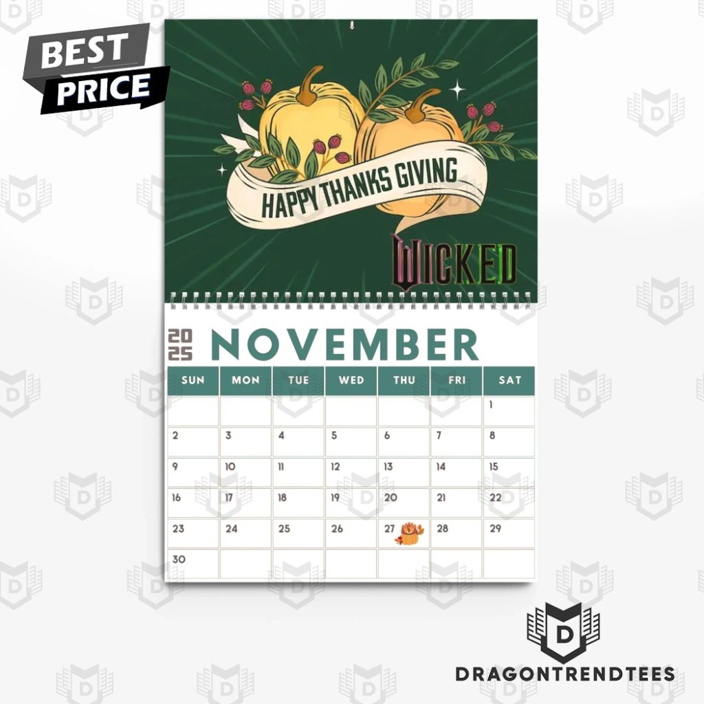 Wicked - New Year 2025 Calendar - Dragontrendtees Store