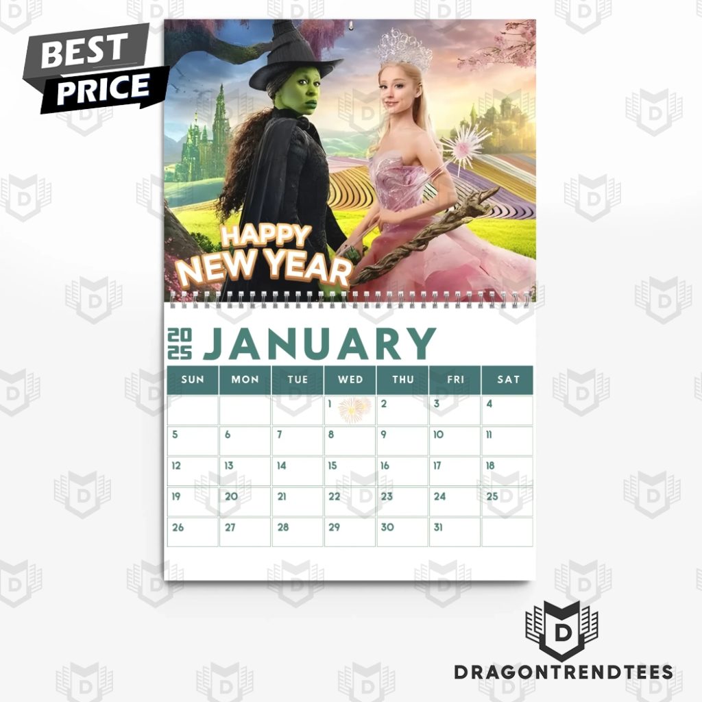 Wicked - New Year 2025 Calendar - Dragontrendtees Store