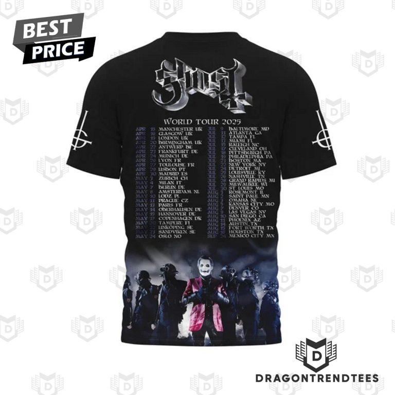 Ghost World Tour 2025 3D T-Shirt - Dragontrendtees Store